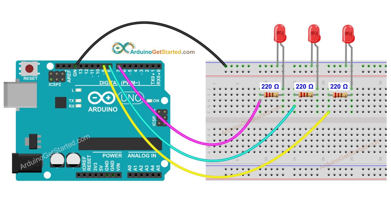 Arduino - Faire clignoter plusieurs LED