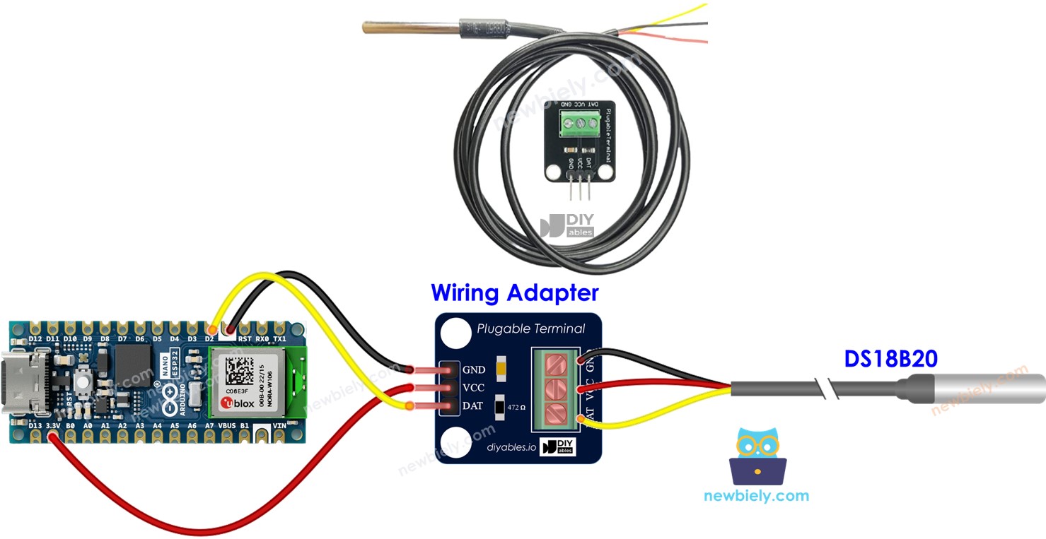 Arduino Nano ESP32 - Capteur de température Arduino Nano ESP32 - Capteur de température