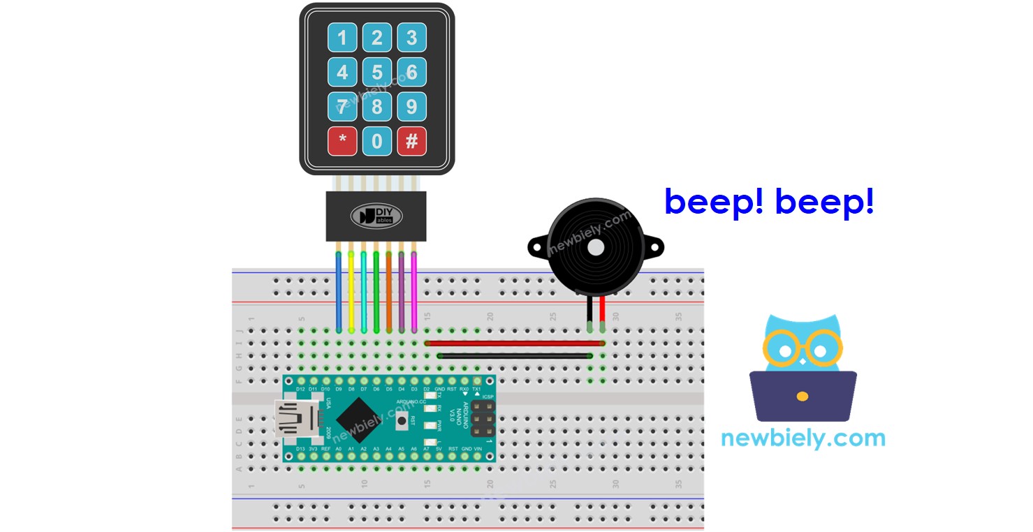 Arduino Nano Clavier Bip
