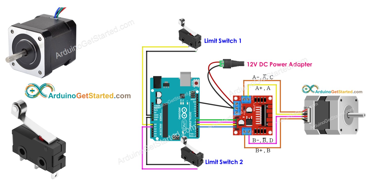 Arduino - Moteur pas à pas et interrupteur de fin de course