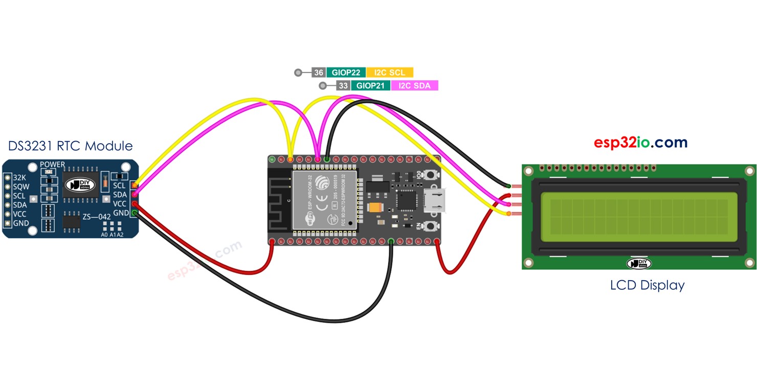 ESP32 - Module RTC - LCD